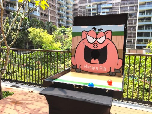Hungry pig game stall rental | Carnival World