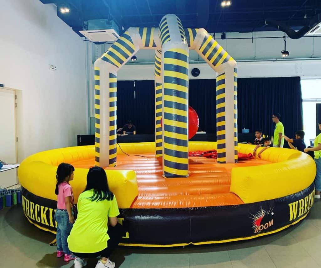 Wrecking Ball Inflatable Game Rental | Carnival World