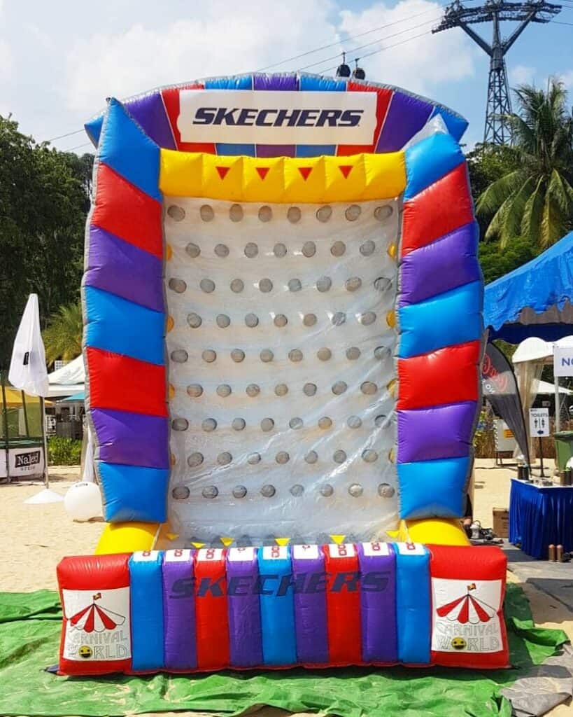 Branding-on-Inflatable-Plinko-Game-Singapore | Carnival World